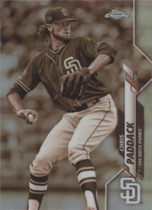 2020 Topps Chrome - Chris Paddack #39 Sepia Refractor for sale online ...