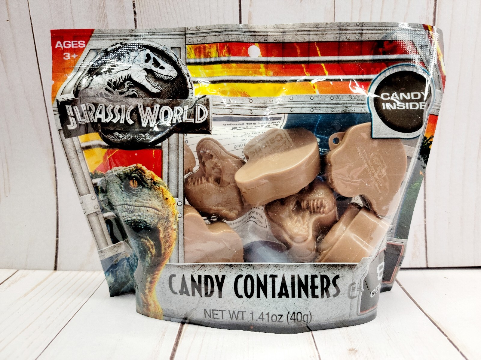 HILCO Jurassic World Candy Containers 8 Count Candy Inside 1.41oz Made ...