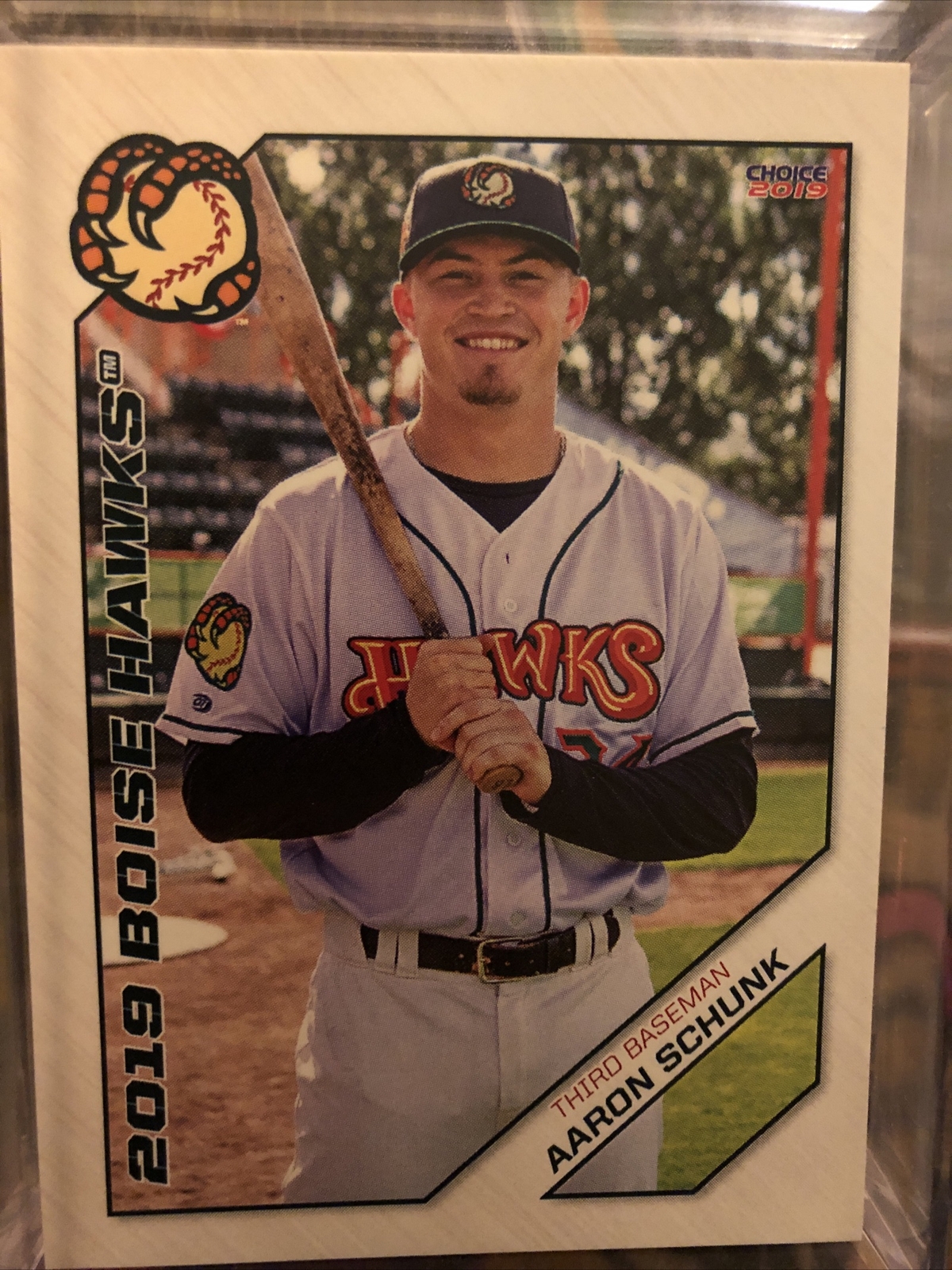 2019 Boise Hawks Aaron Schunk RC Rookie Colorado Rockies Atlanta GA UGA ...