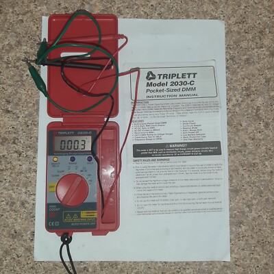 TRIPLETT 2030-C POCKET SIZE DMM PRICE SLASHED TODAY ! | eBay