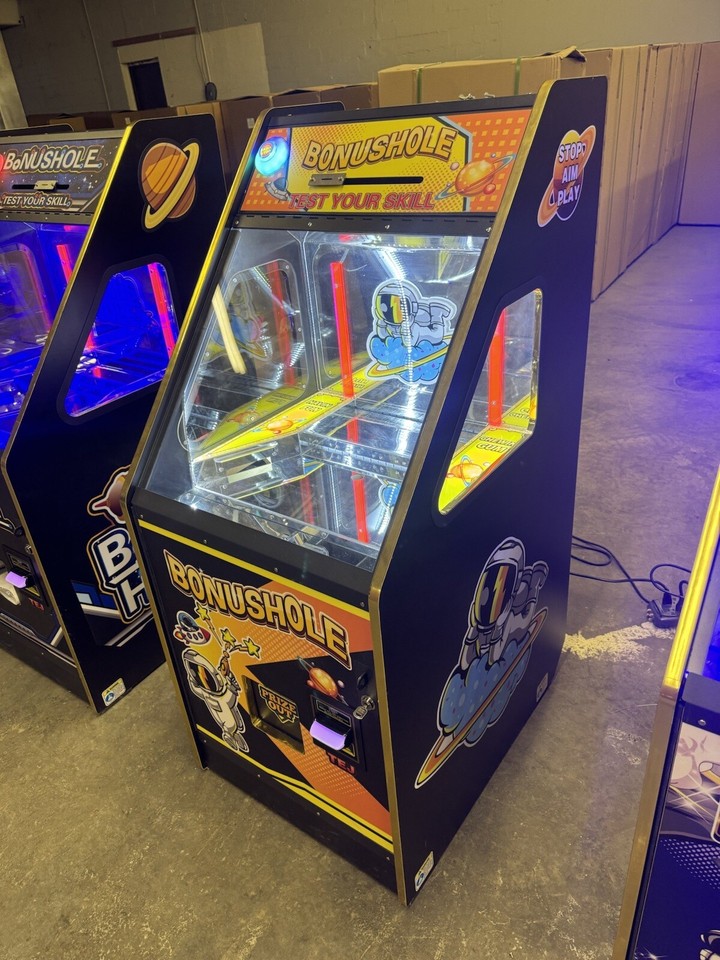 Coin Quarter Pusher Machine W/ Bill Coin Changer & Bonus Hole Orange ...