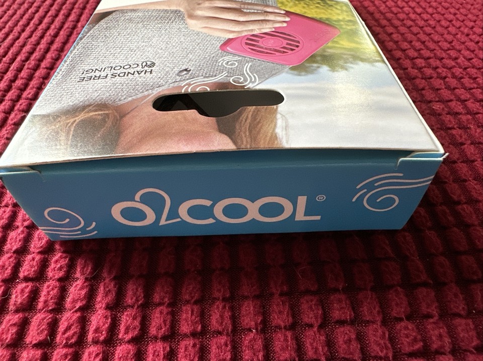 O2 COOL Deluxe Necklace Fan Personal Portable Battery Powered Purple ...