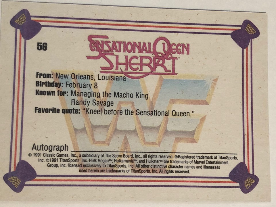 Sensational Sherri WWF WWE Trading Card 1991 #56 | eBay