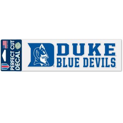 Duke Blue Devils 3"x10" Perfect Cut Decal [NEW] NCAA Auto Car Emblem ...