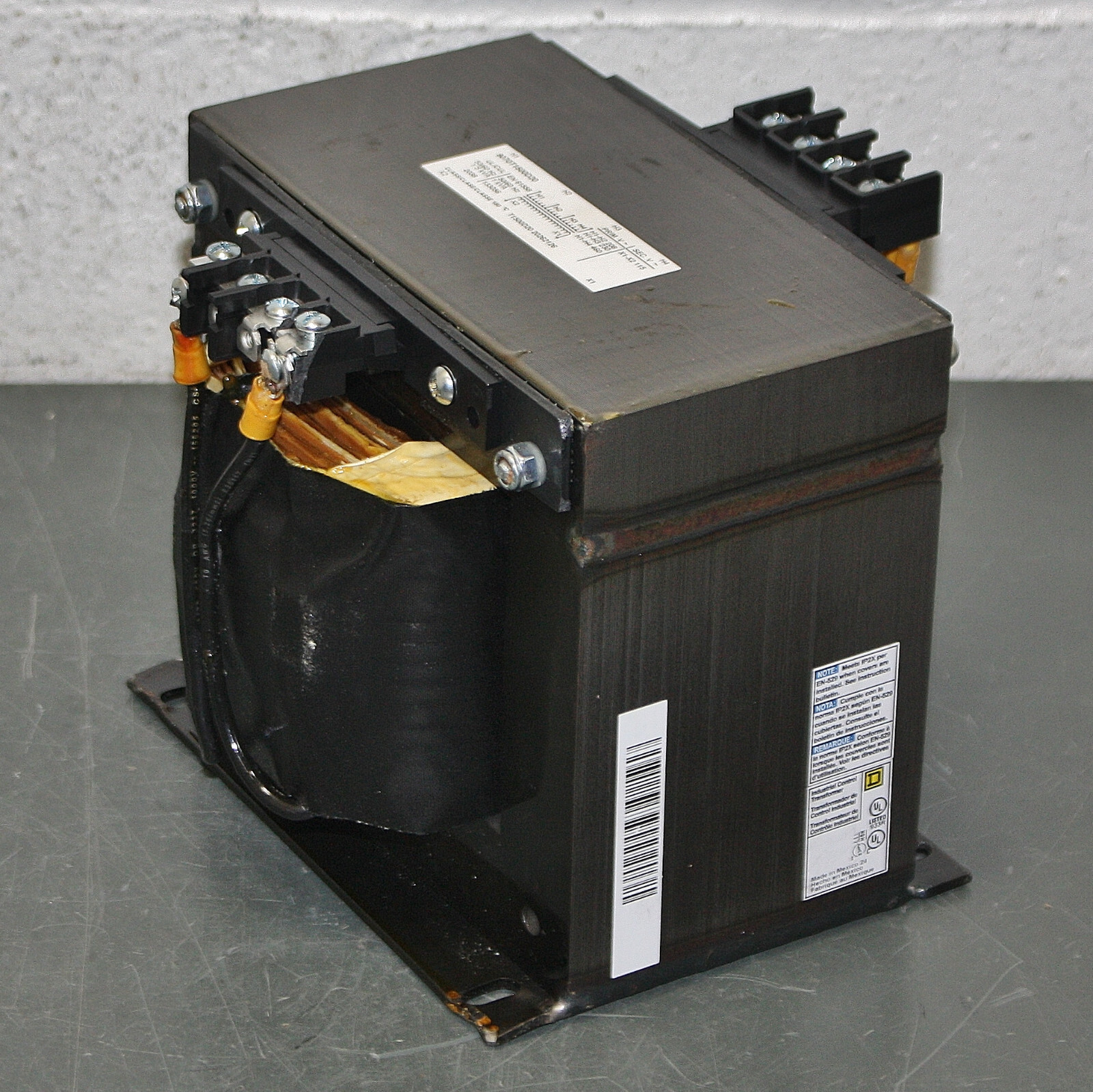 Square D Power Control Transformer 9070T1500D20, 1.5kVA, 208/240/480V ...