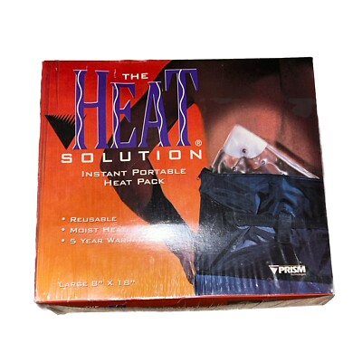 NEW THE HEAT SOLUTION Instant Portable Heat Pack Reusable Moist Heat ...