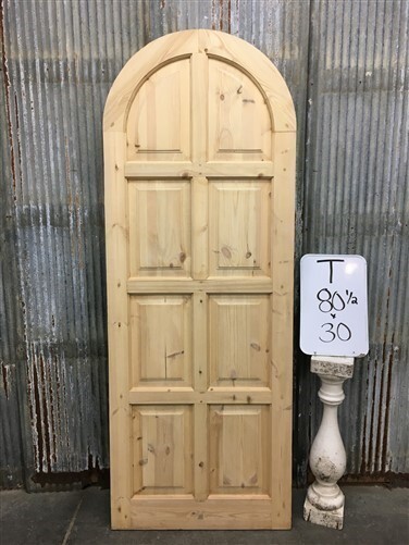 Arched French Single Door (30x80.5) Panel Doors, European Styled Doors ...