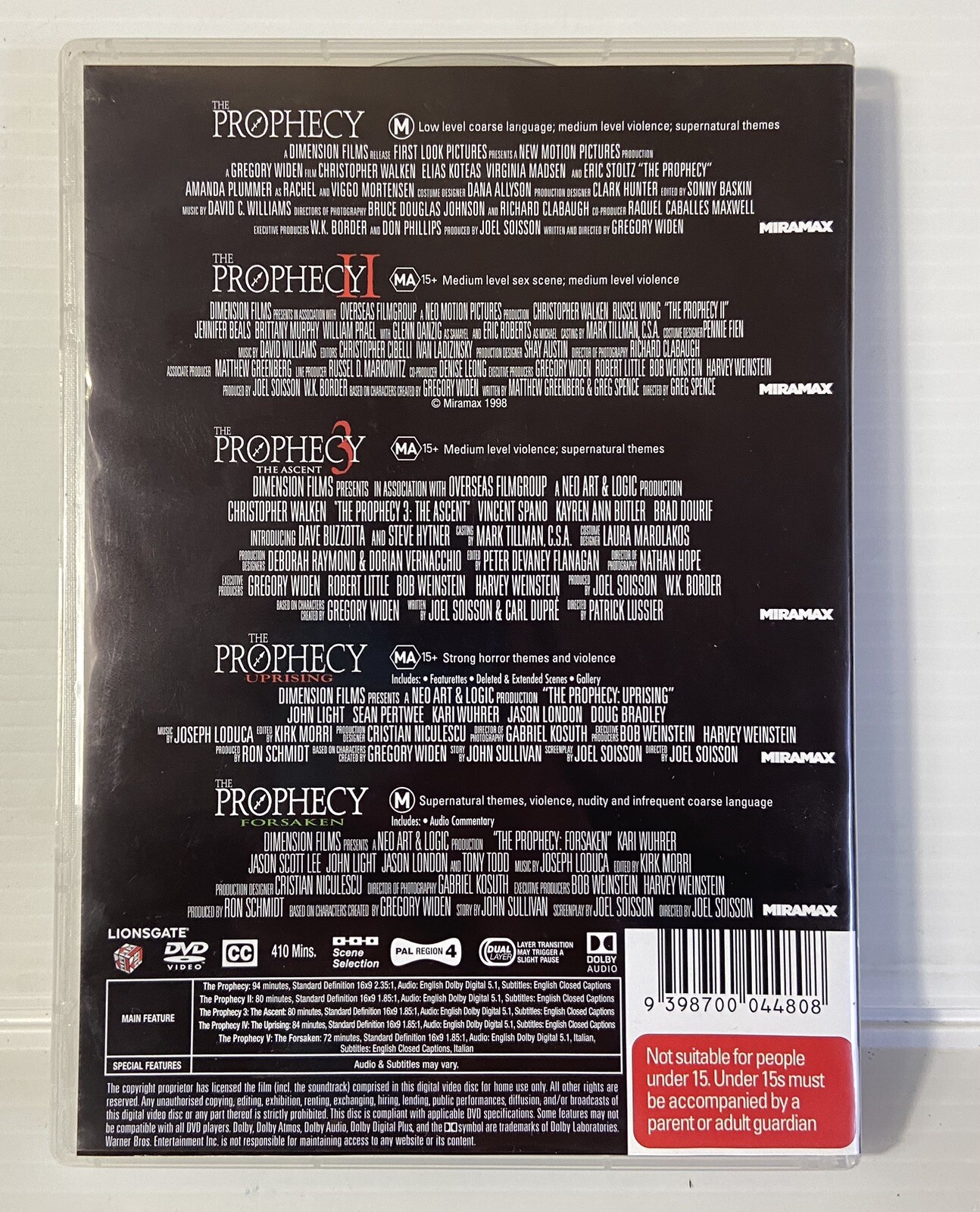 The+Prophecy+%7C+Collection+%28Box+Set+Collection%2C+DVD%2C+2017%29 for ...