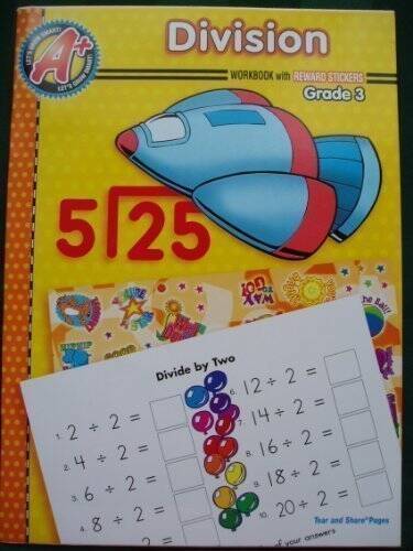 Division Workbook with Reward Stickers Grade 3 - Paperback - GOOD | eBay