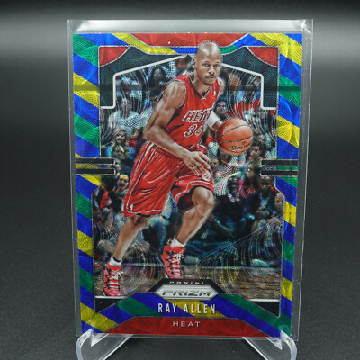 2019-20 NBA PANINI PRIZM BASKETBALL RAY ALLEN YELLOW GREEN CHOICE PRIZM ...