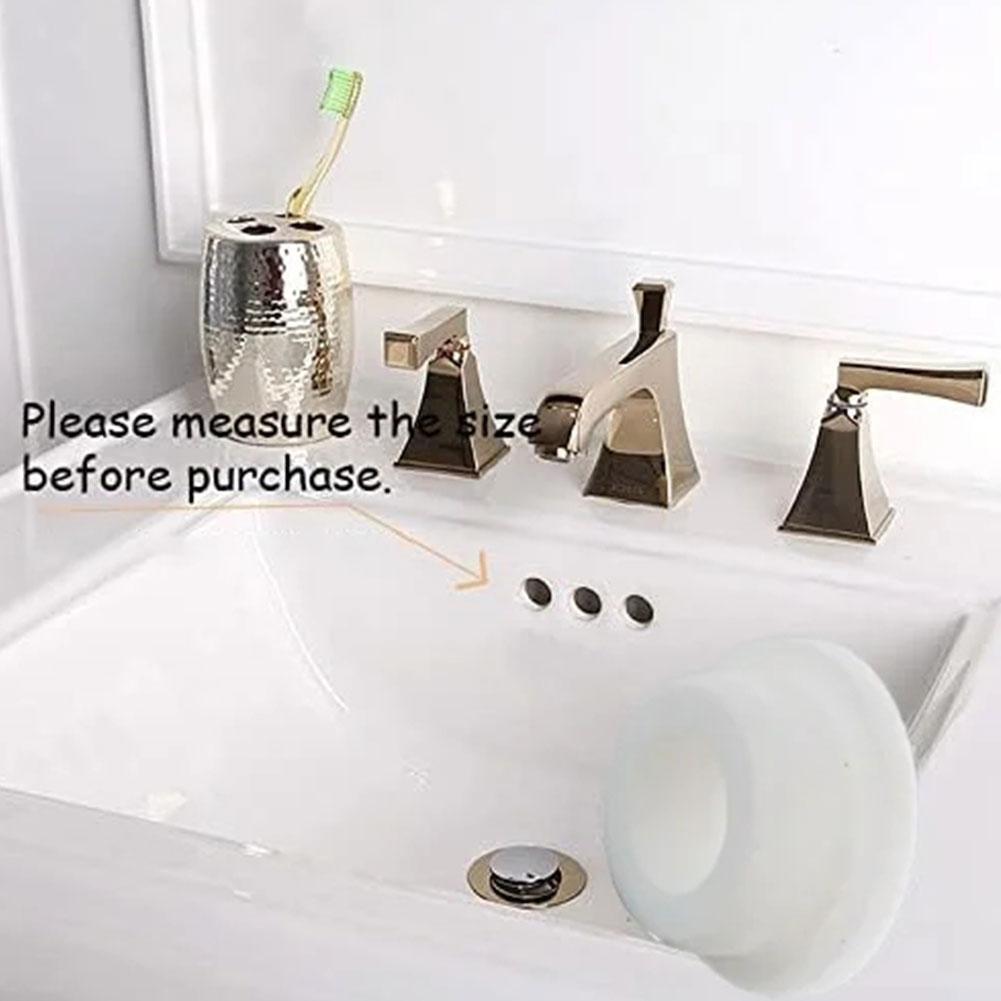 Bathroom Basin Sink Overflow Rings Hole Cover Cap Inserts Round 10pcs ...