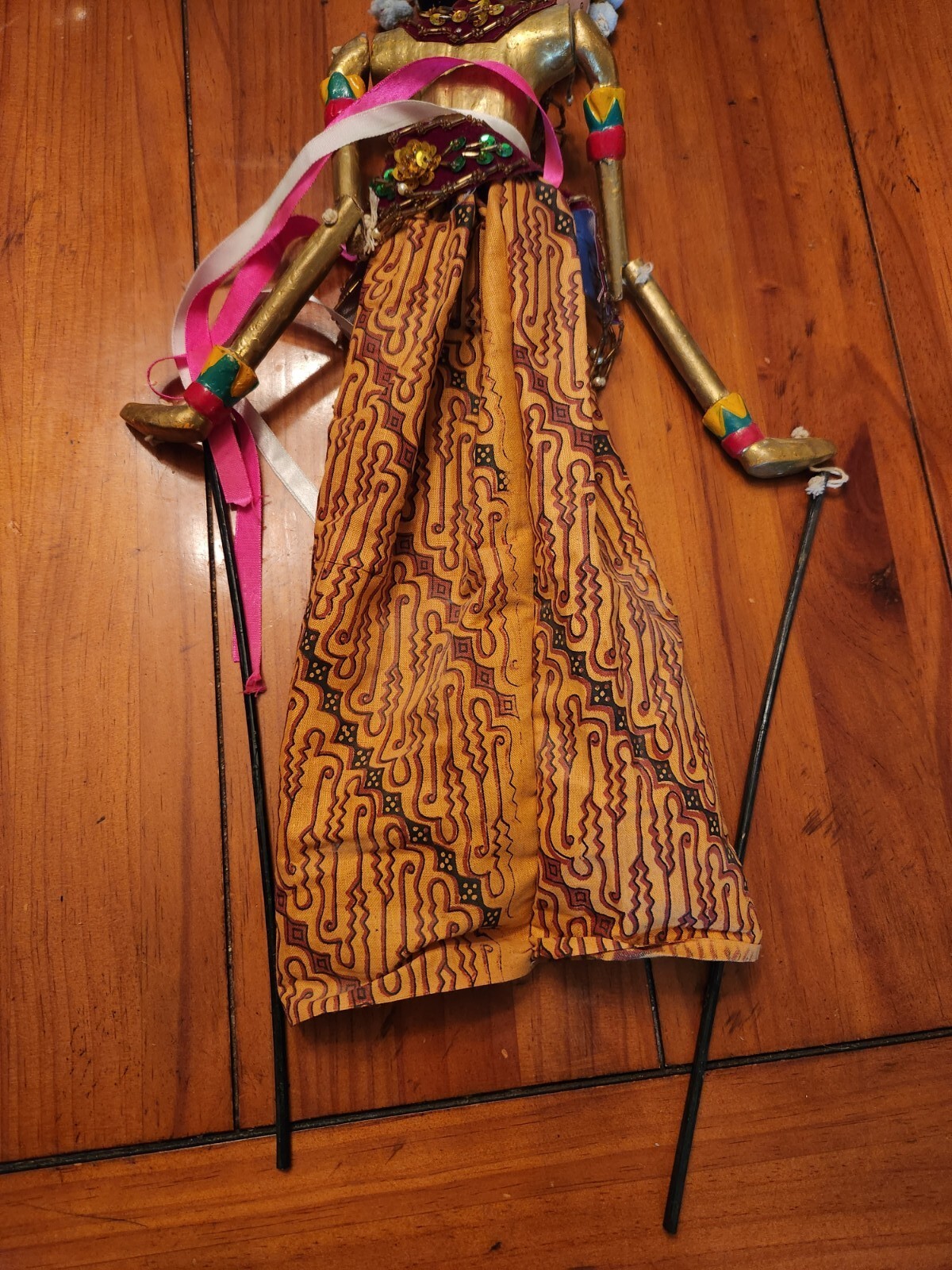 Vintage Wayang Golek Wooden Bali Puppet Indonesia Asian Stick Puppet ...