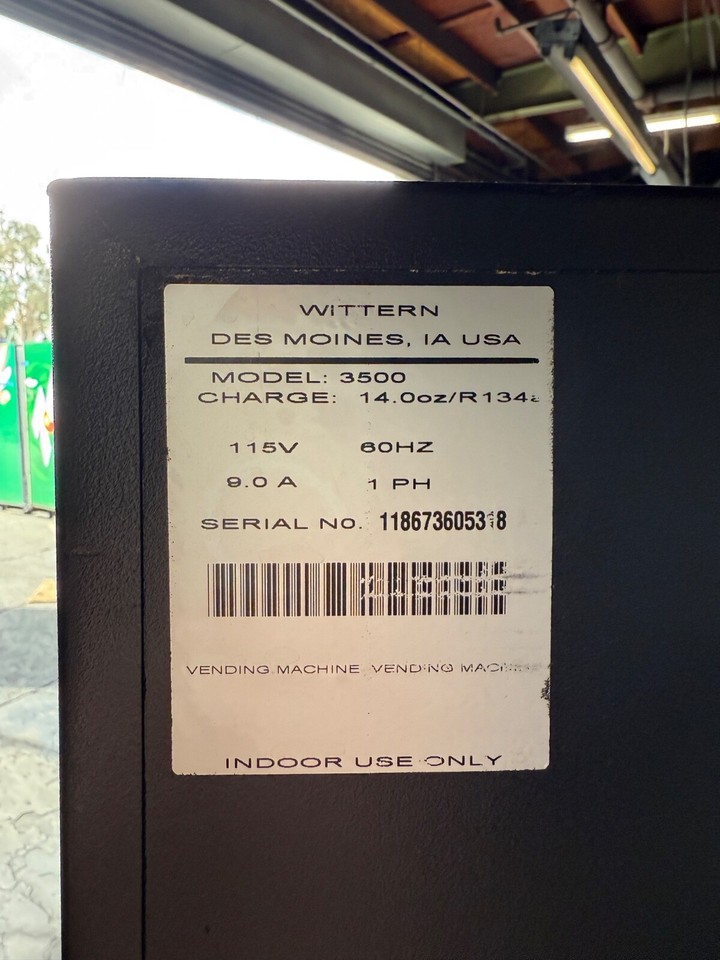 USI Wittern 3500 CB500 Beverage Soda Vending Machine (Refurbished) | eBay