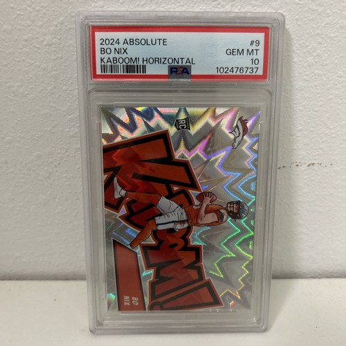 2024 PANINI ABSOLUTE KABOOM! HORIZONTAL #9 BO NIX ROOKIE RC PSA 10 GEM ...