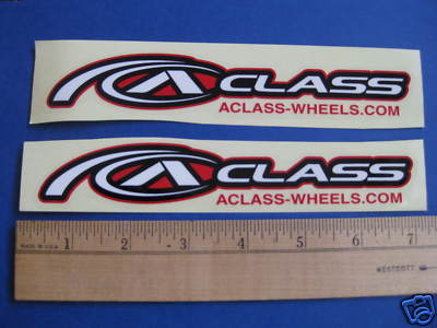 2 ALEX A-CLASS RIM BIKE BICYCLE FRAME -- STICKER DECAL - Free USA ...