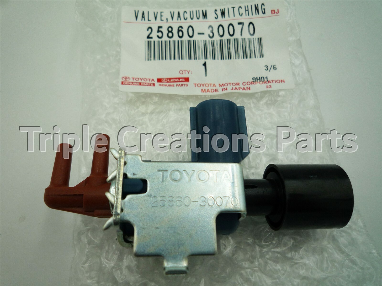 25860-30070 Genuine Toyota Valve Assy Vacuum 2586030070 OEM | eBay