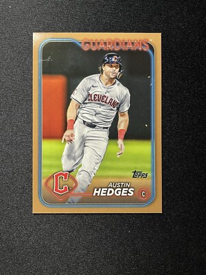2024 Topps Update GOLD #/2024 #US174 Austin Hedges - Guardians | eBay