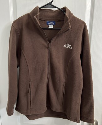 Brown Pure Alaska Fleece Jacket Size Large | eBay