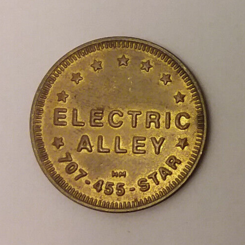 Electric Alley Rec Center Arcade Vacaville, CA Game Token 24mm | eBay