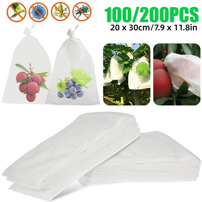100/200PCS Grape Protection Bags Fruit Vegetable Mesh Bag Against Pest ...