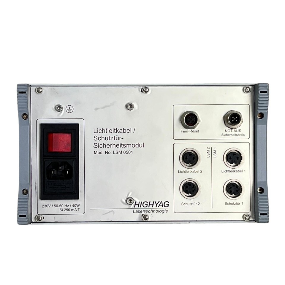 HIGHYAG Lasertechnologie LSM0501 Sicherheitsmodul Lichtleitkabel LSM 1 ...
