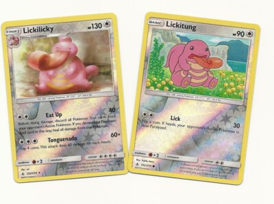RARE LICKILICKY & LICKITUNG -2 Evolution Set UNBROKEN BONDS POKEMON-REV ...