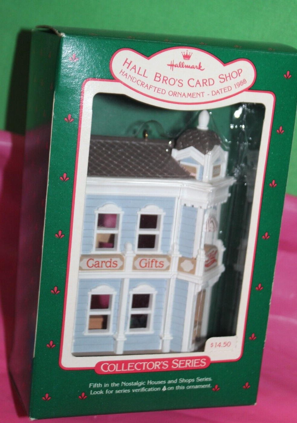 Hallmark Keepsake Hall Bros Card Shop Series 5 1989 Christmas Holiday ...
