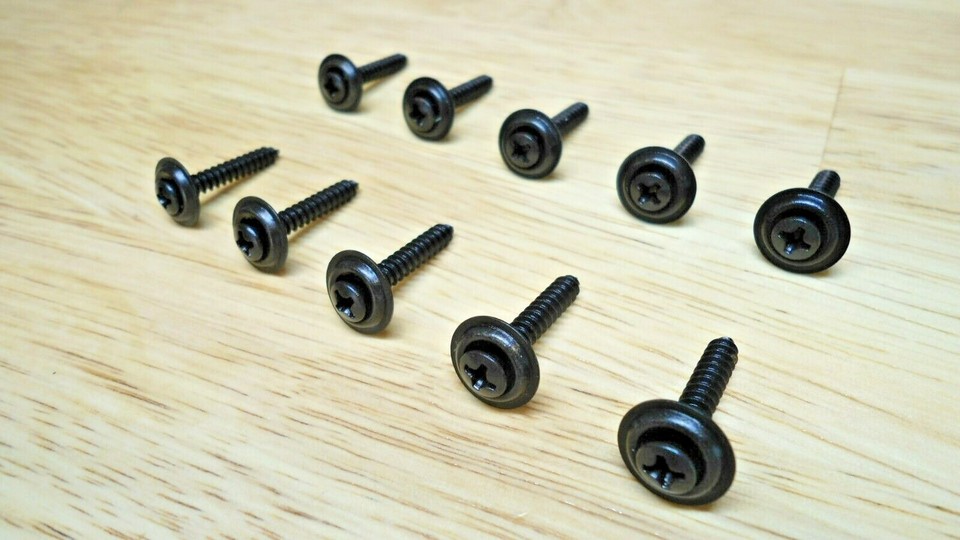 10 BLACK LOWER DOOR PANEL SCREWS! FOR TOYOTA 4RUNNER TACOMA TUNDRA ...