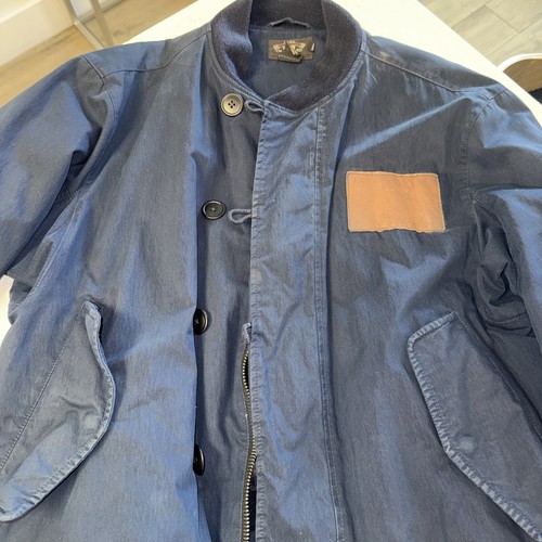 RRL Double RL Deck Hook Jacket Leather Patch Sz M | eBay
