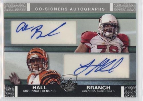 2007 Topps Co-Signers Leon Hall Alan Branch #CSA-BHA Rookie Auto RC | eBay