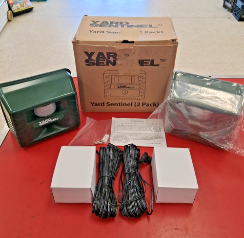 2 Aspectek Yard Sentinel Outdoor Ultrasonic Electric Pest Repeller ...