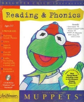 Muppet Reading & Phonics PC MAC CD children learn to read beginning ...
