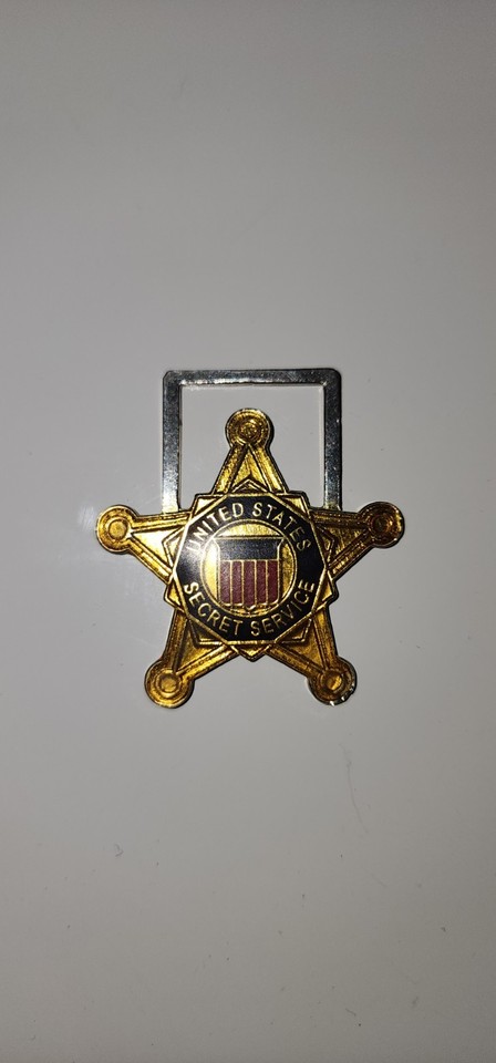 USSS United States Secret Service Gold Star lapel pin police red | eBay
