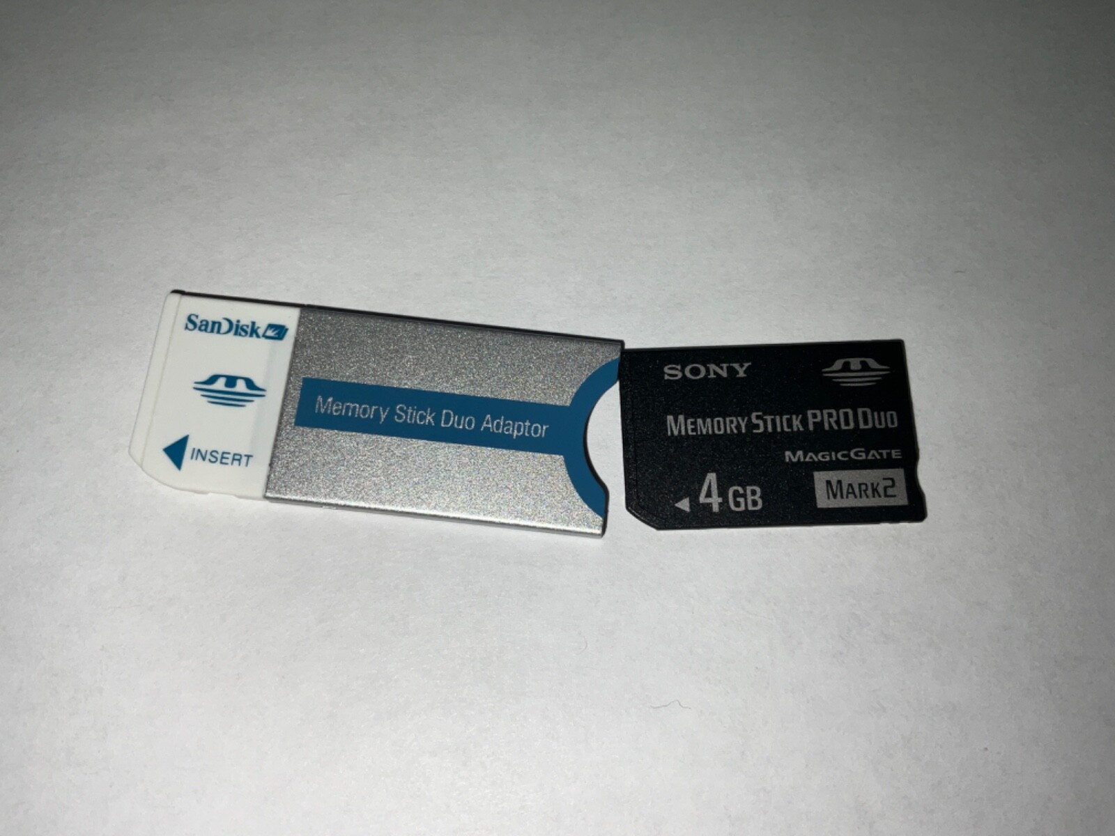 1pcs 4gb sandisk Sony compatible Memory Stick Pro duo +adapter for Sony ...