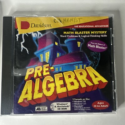 Pre-Algebra Math Blaster Mystery by Davidson CD-ROM 1994 | eBay Australia