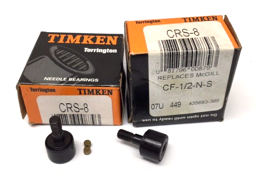 Timken CRS-8 Torrington Cam Follower 1/2" OD 0.3438" Width (Pack Of 2 ...