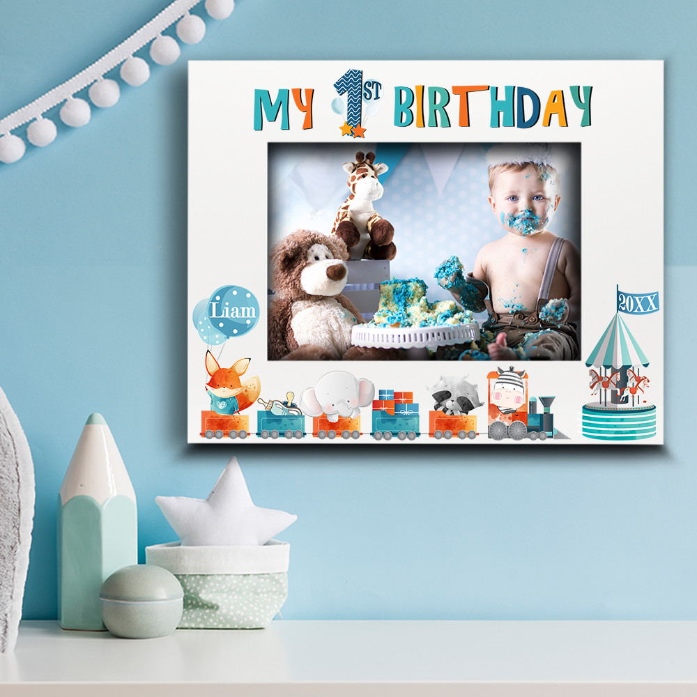 Girl First Year Photo Frame