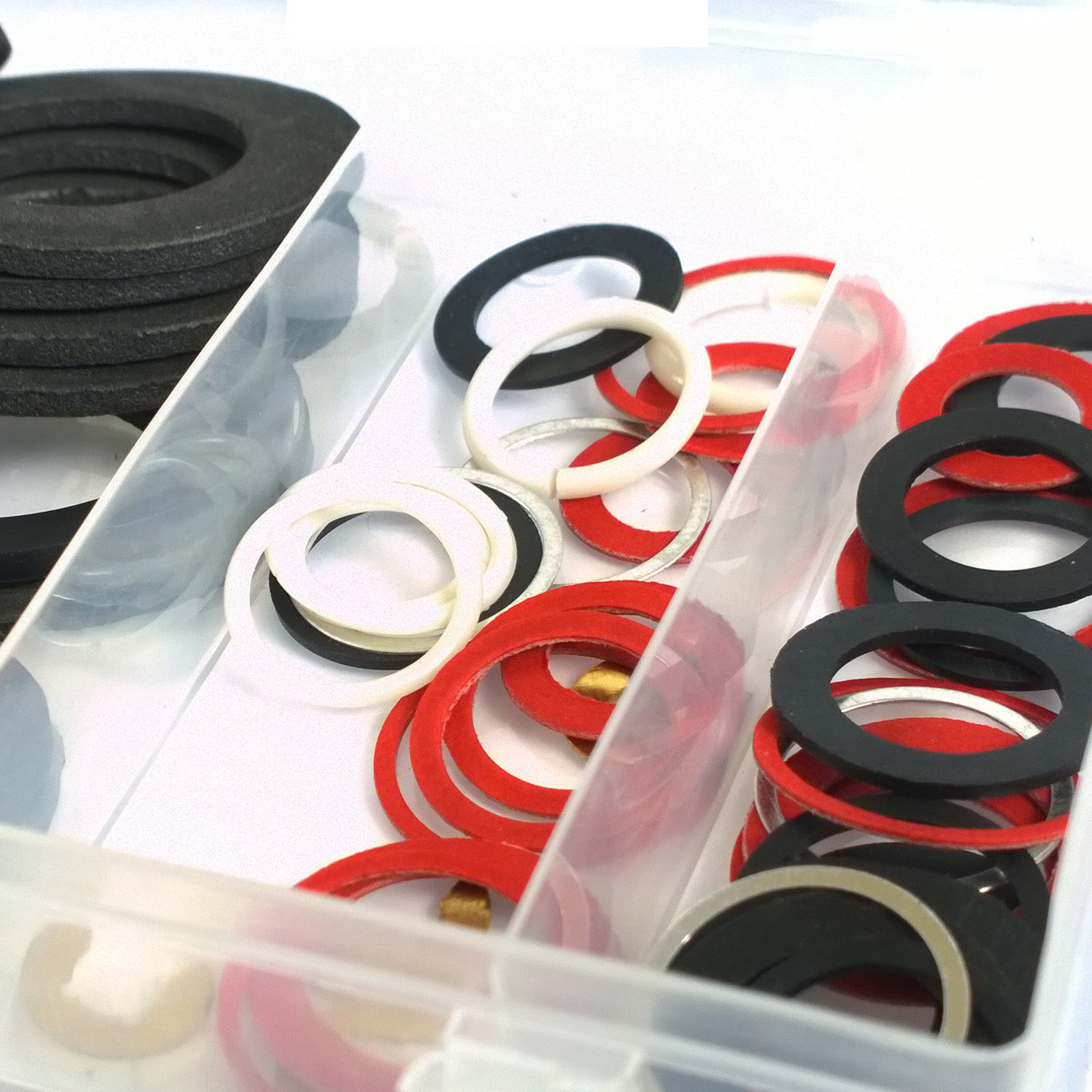Tap Seal reseater set Faucet Foam Gaskets Rubber Nylon O-Rings Fibre ...