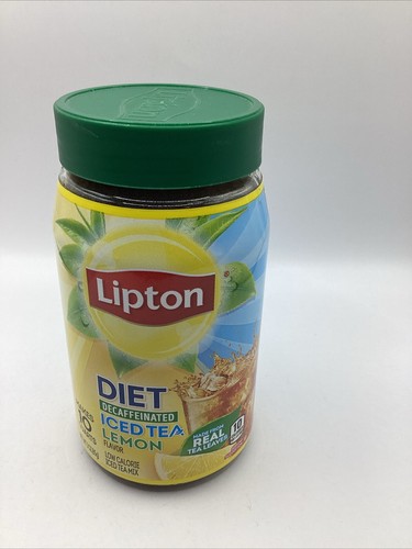 Lipton Diet Decaffeinated Iced Tea Mix Lemon New Sealed | eBay