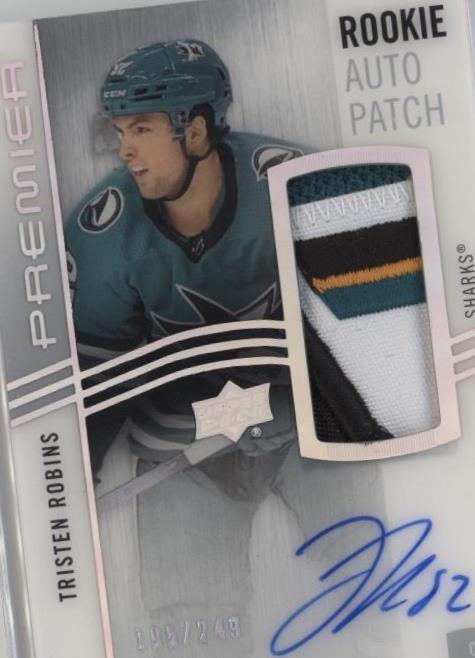 2023-24 Upper Deck Premier - Acetate Rookie Auto Patch Tristen Robins # ...