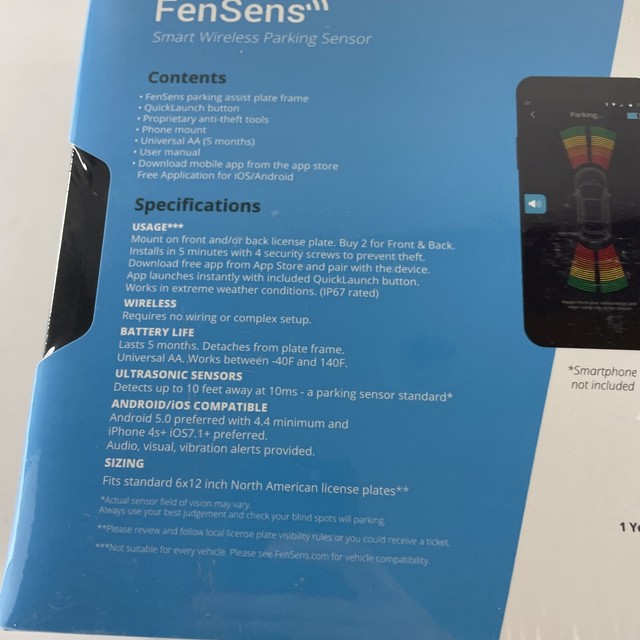 FenSens FS122 Smart Wireless Parking Sensor for sale online | eBay