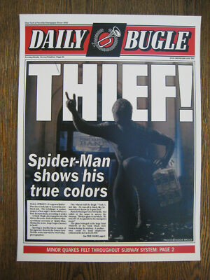 Spiderman - 11" x 15'' Daily Bugle Front Page Poster Print ( T3 ) | eBay