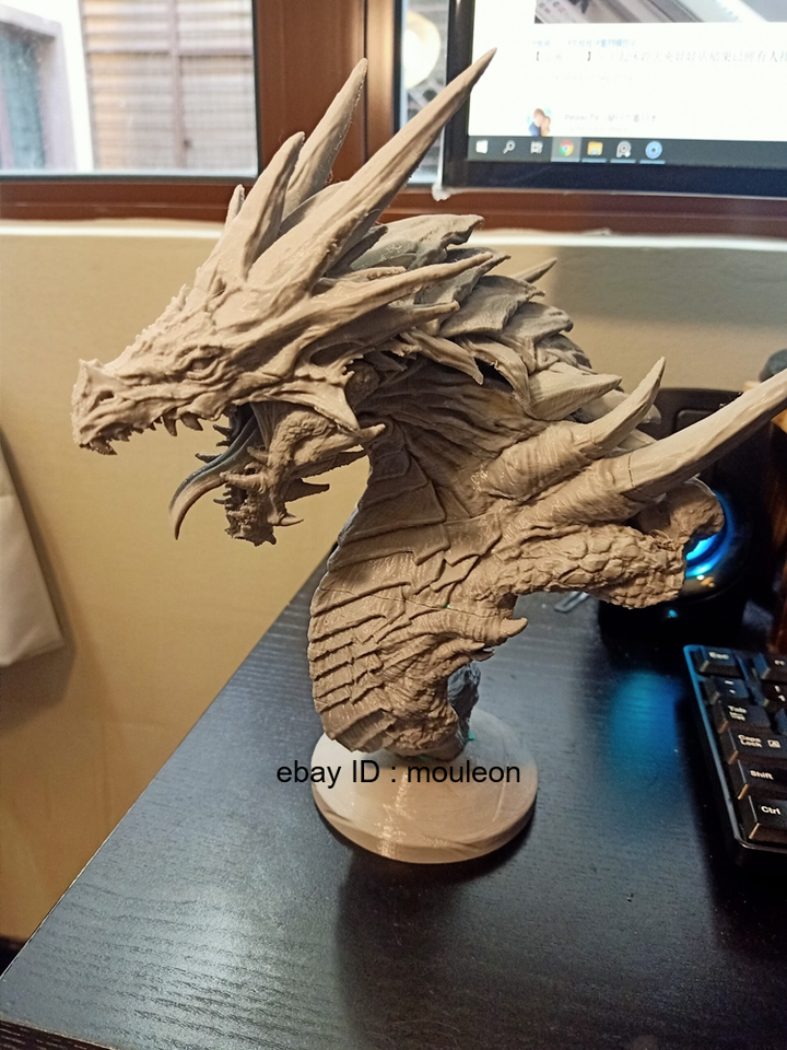Dragon Bust Resin Kits 3D Print Model Unpainted Unassembled 20cm | eBay UK