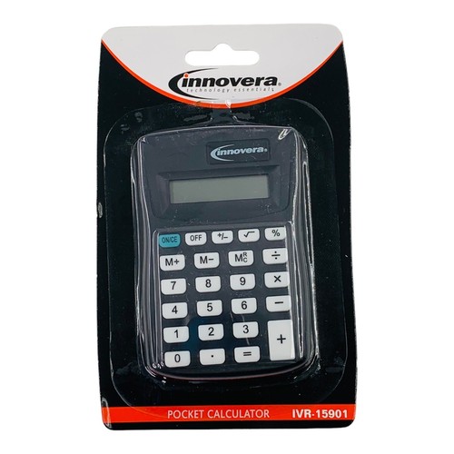 Innovera Pocket Calculator 8 Digit Display Black | eBay
