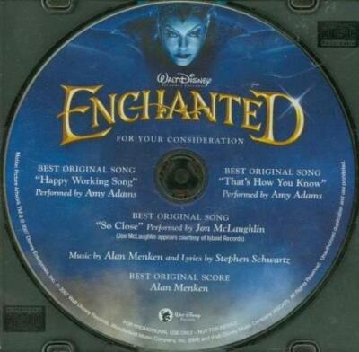 For Your Consideration: Enchanted: Songs & Score PROMO FYC Music CD ...