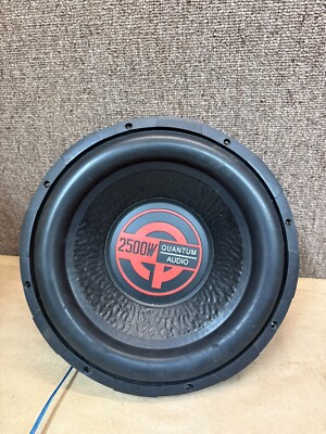 Quantum Audio Q2500/120 12 inch 2500 Watts 4 Ohm Dvc Subwoofer | eBay