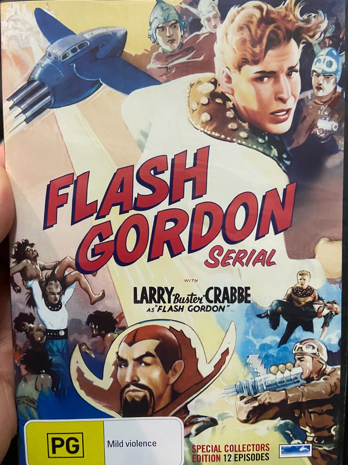 Flash Gordon Serial region 4 DVD (1936 Buster Crabbe superhero ...