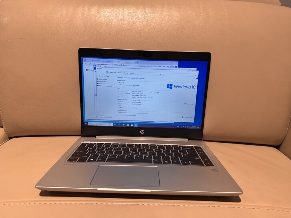 HP Laptop PROBOOK 445 G7 AMD RYZEN 4300U 128GB SSD 8GB RAM AMD GPU WIN ...