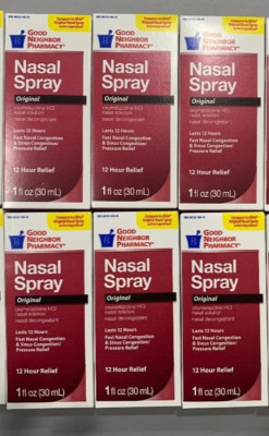 Nasal Decongestant SPRAY MIST Oxymetazoline 12hr PERRIGO 30ml (Pk Of 6 ...