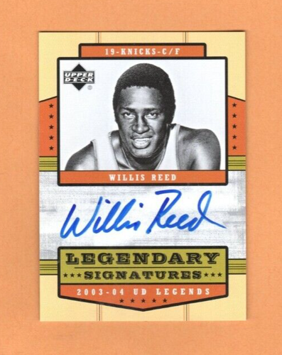 2003 Upper Deck Legends Legendary Signatures Willis Reed Autograph ...